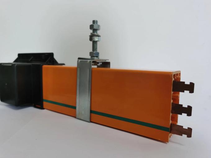 Enclosed Crane Conductor Rail System Current Collector Trolley Busbar Line