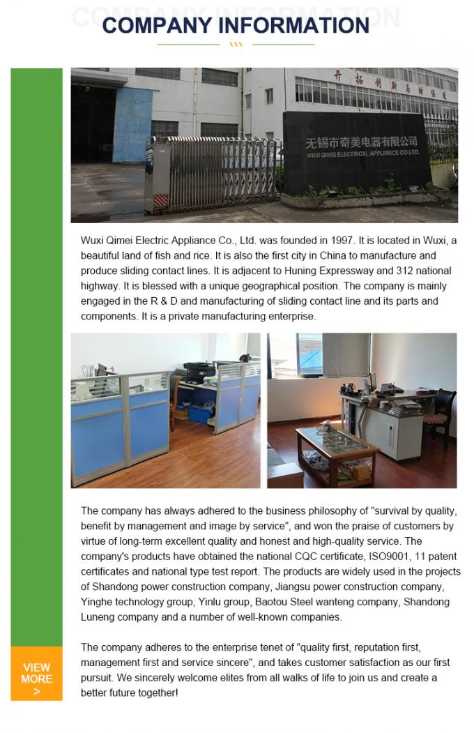 Crane Overhead Busbar Trunking System Conductor Rail For Mobile Equipment