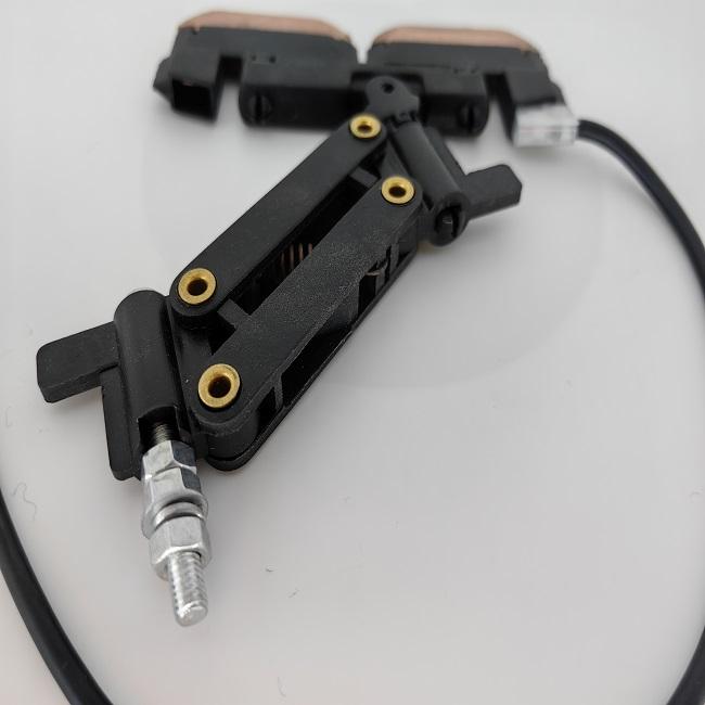 Double Head Current Collectors For Rail Inspection Robotic Slip Wire