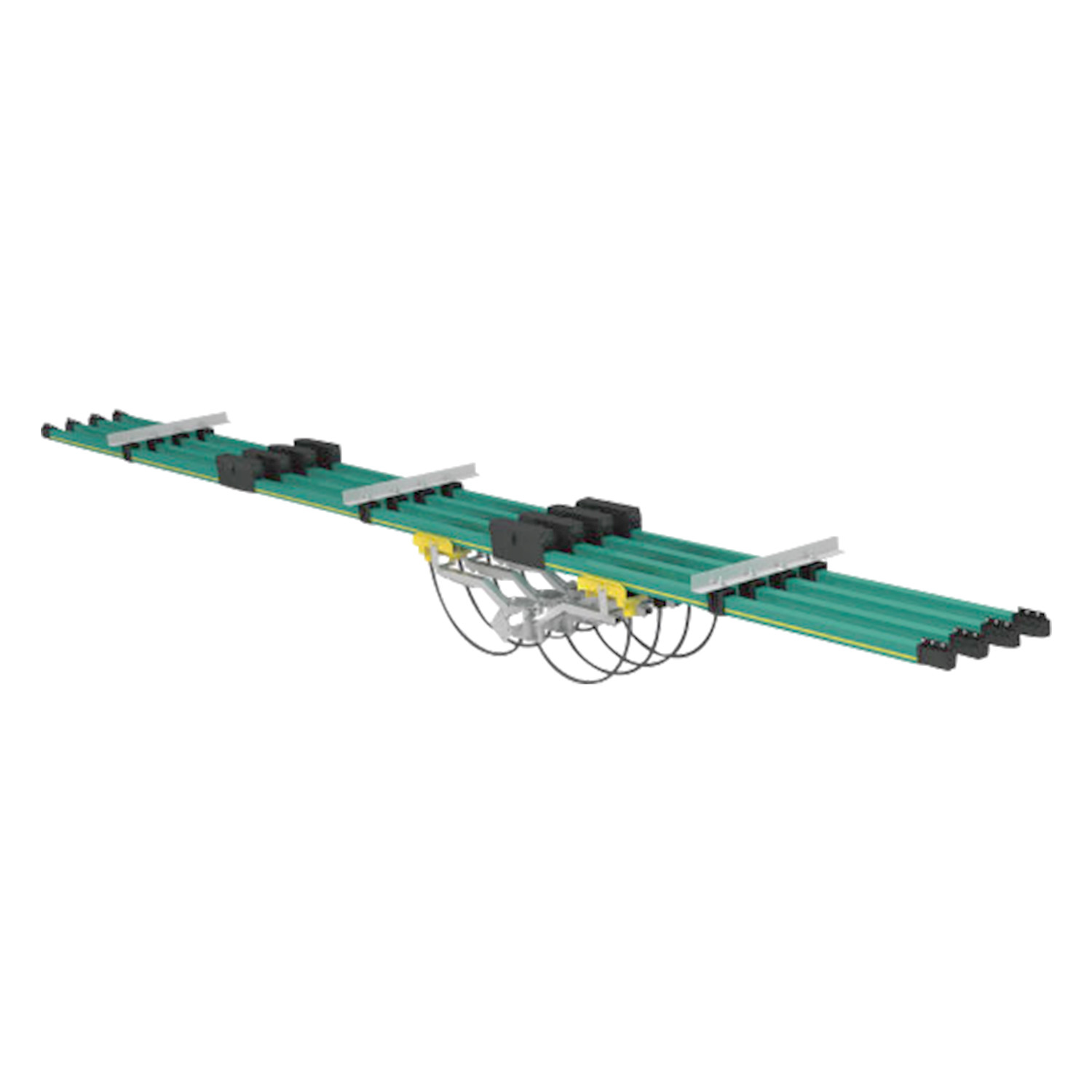 Conductor Busbar Crane Safety Power Supply Trolley Sliding 4P 120A